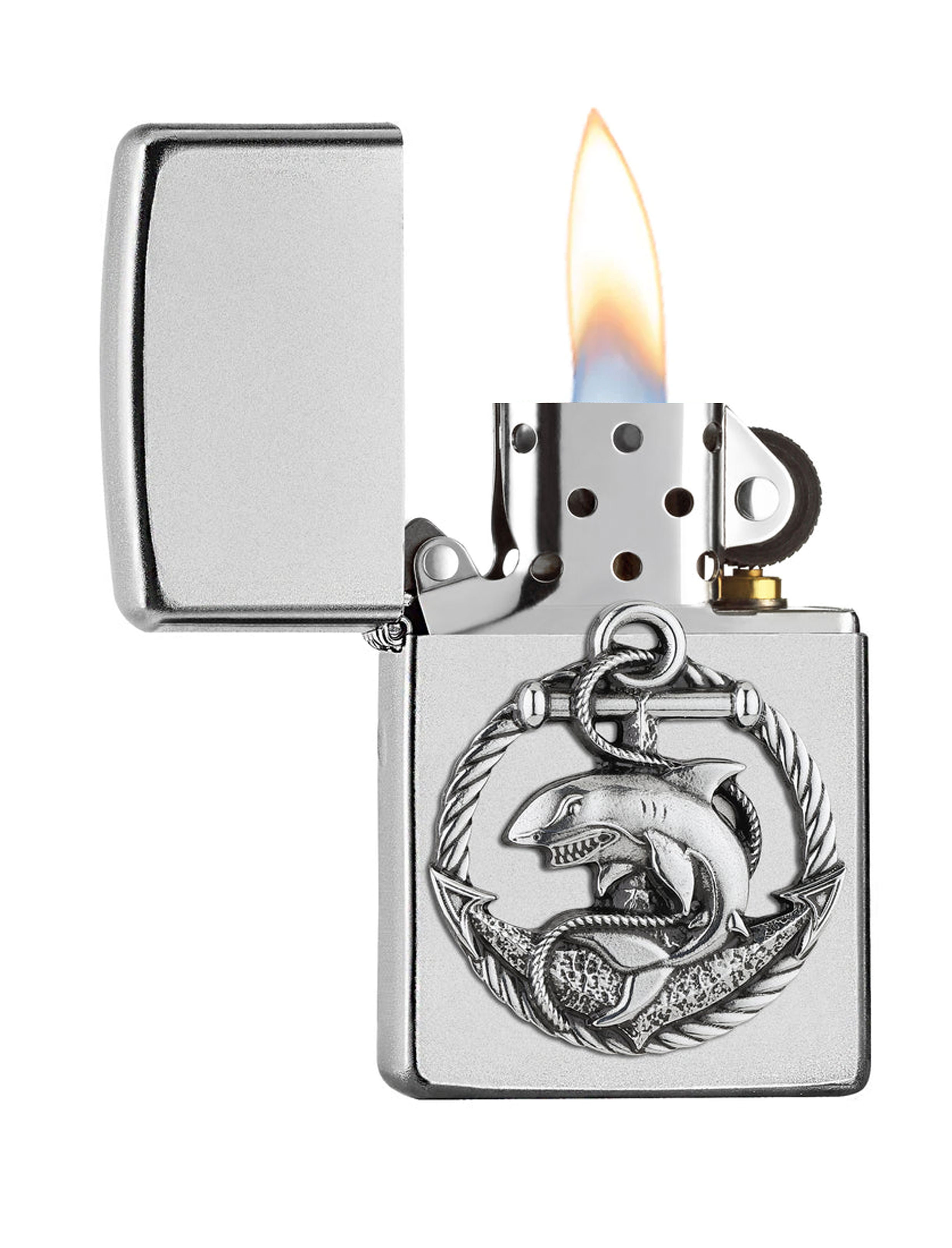 Puristisches ZIPPO SHARK EMBLEM kaufen » puranda.de